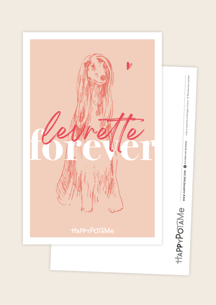 Carte "Levrette forever" - Happypotame