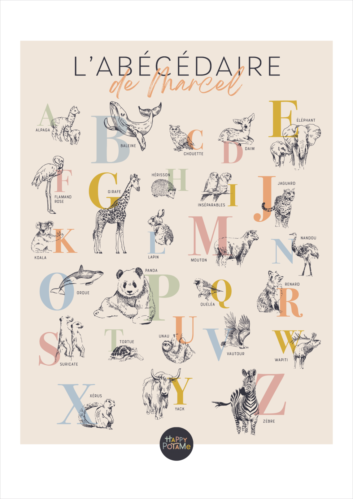 Affiches personnalisées - Happypotame